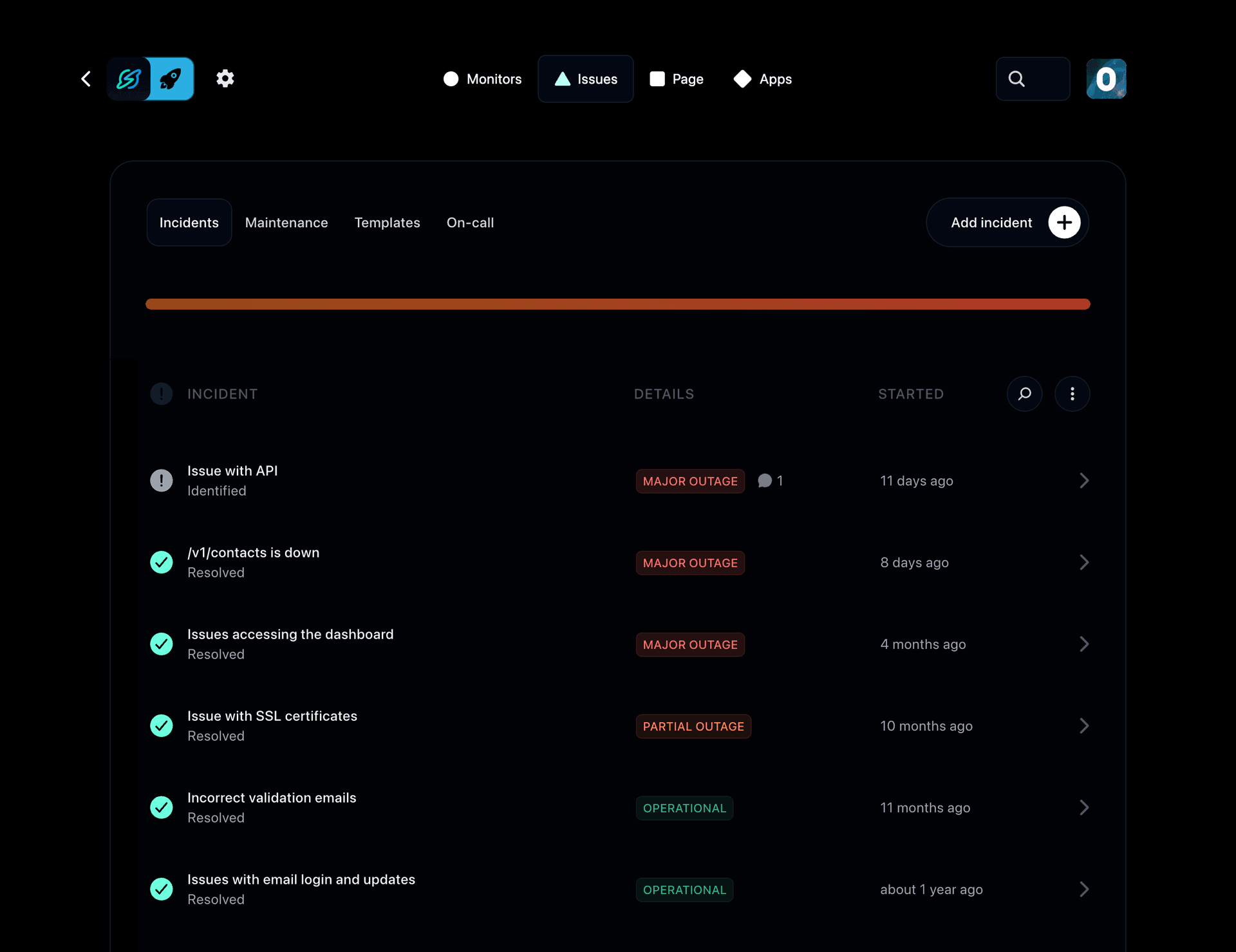 Get started with Incidents – Instatus Help